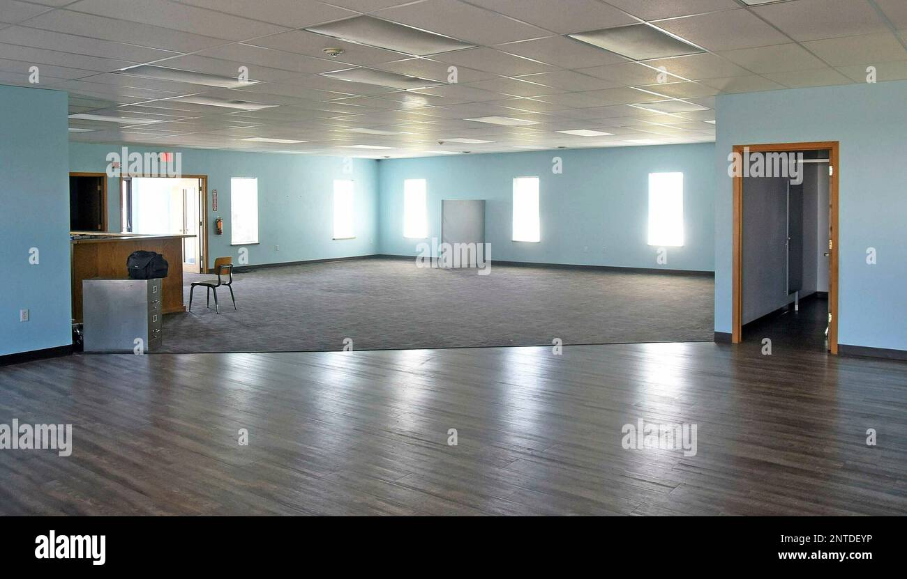 This Monday, June 3, 2019 photo, shows the interior of the former Open ...