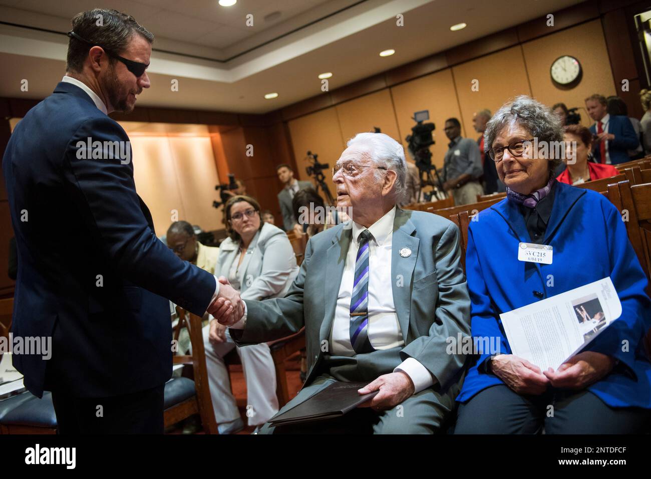 UNITED STATES - JUNE 4: Rep. Dan Crenshaw, R-Texas, greets Holocaust ...