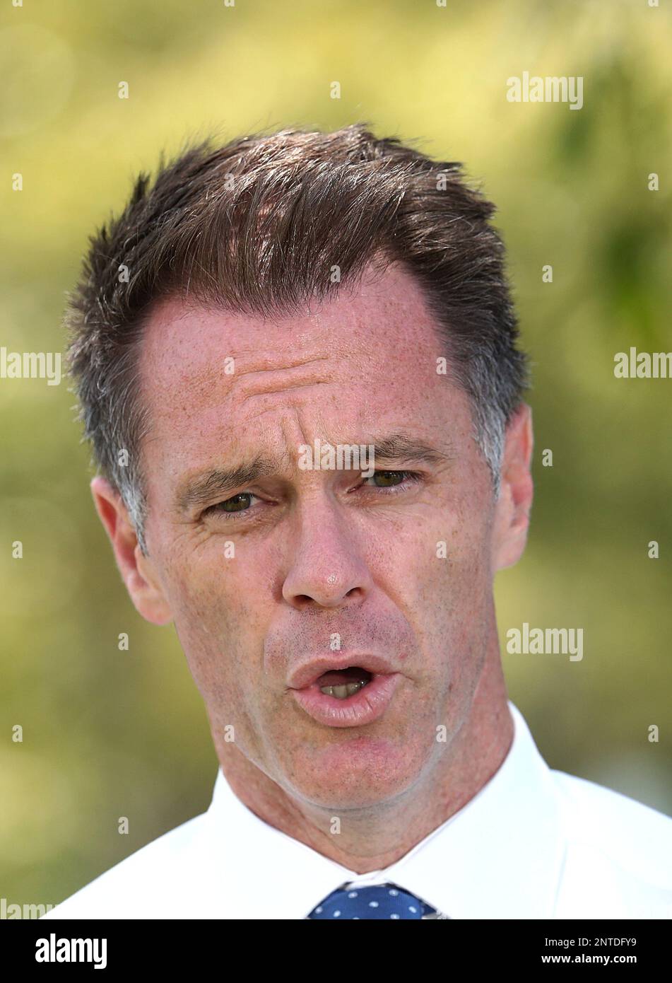 NSW Labor Leader Chris Minns during a visit to Tumbulgum, NSW, Tuesday ...