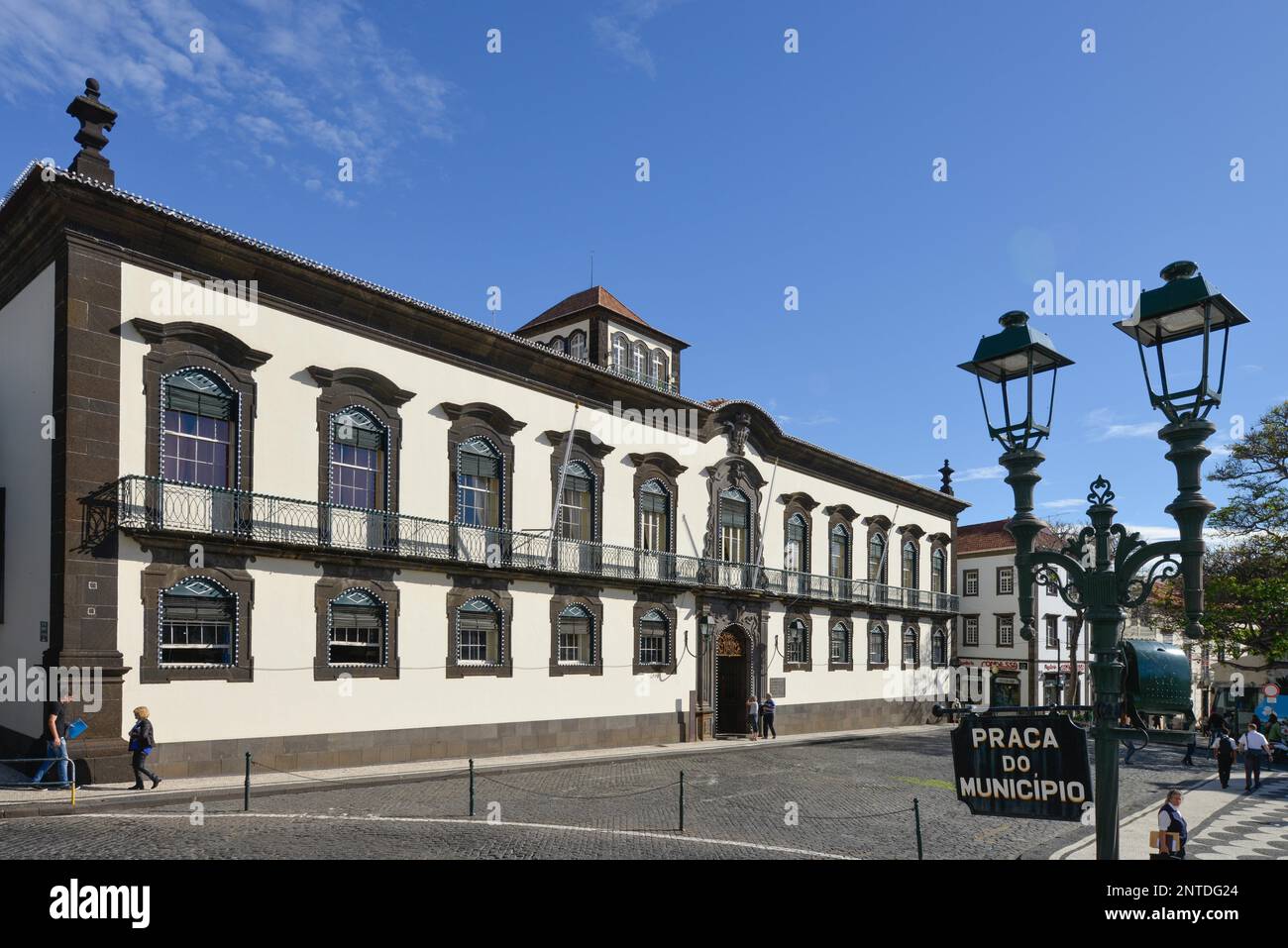 City Hall, Praca do Municipio, Funchal, Madeira, Portugal Stock Photo ...