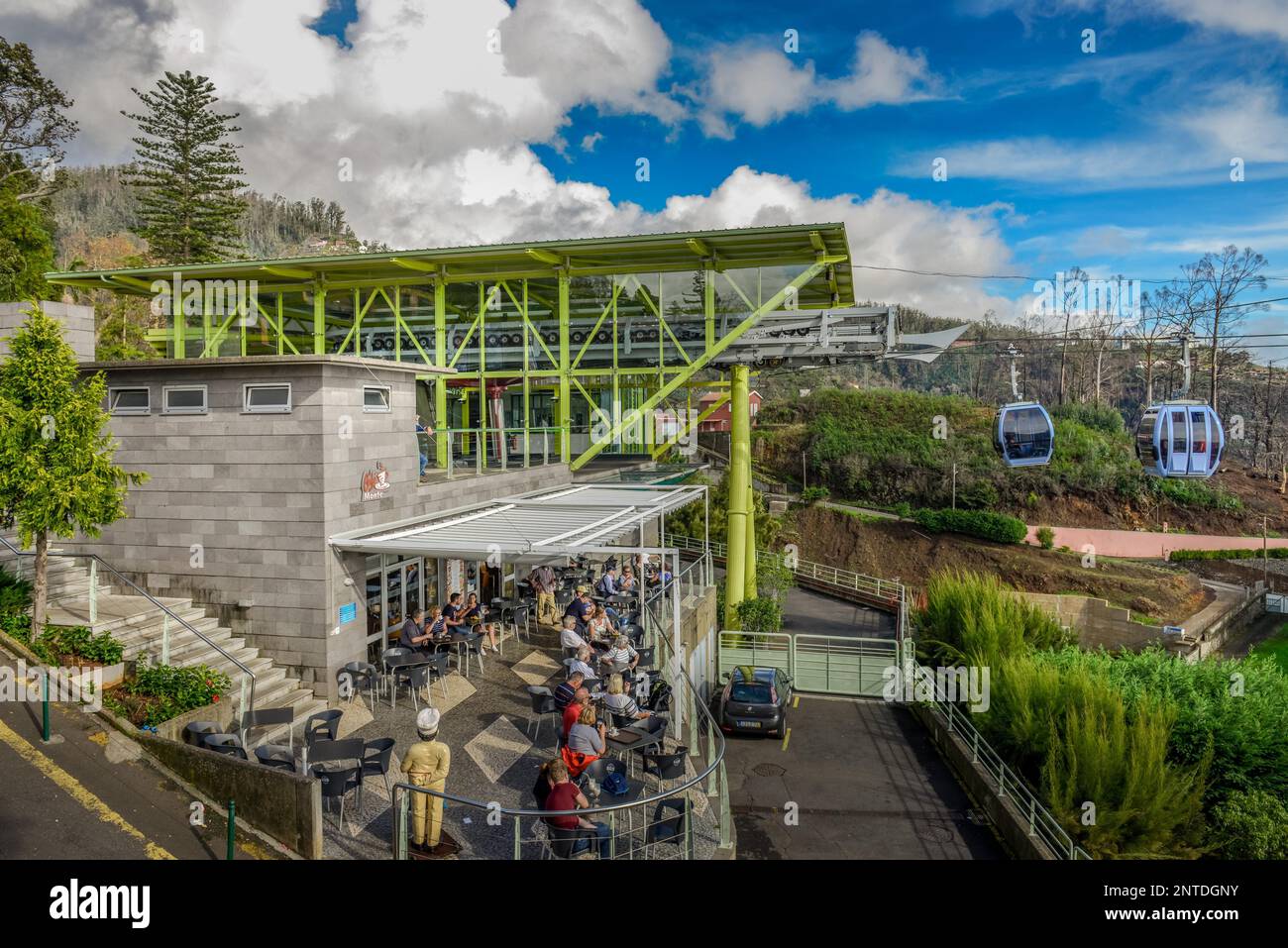 Mountain station, Monte cable car, Funchal, Madeira, Portugal Stock ...