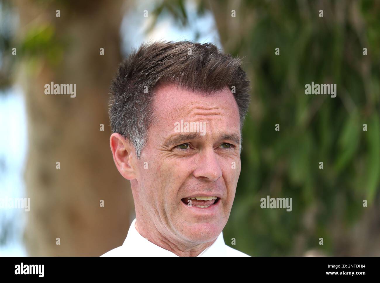 NSW Labor Leader Chris Minns during a visit to Tumbulgum, NSW, Tuesday ...