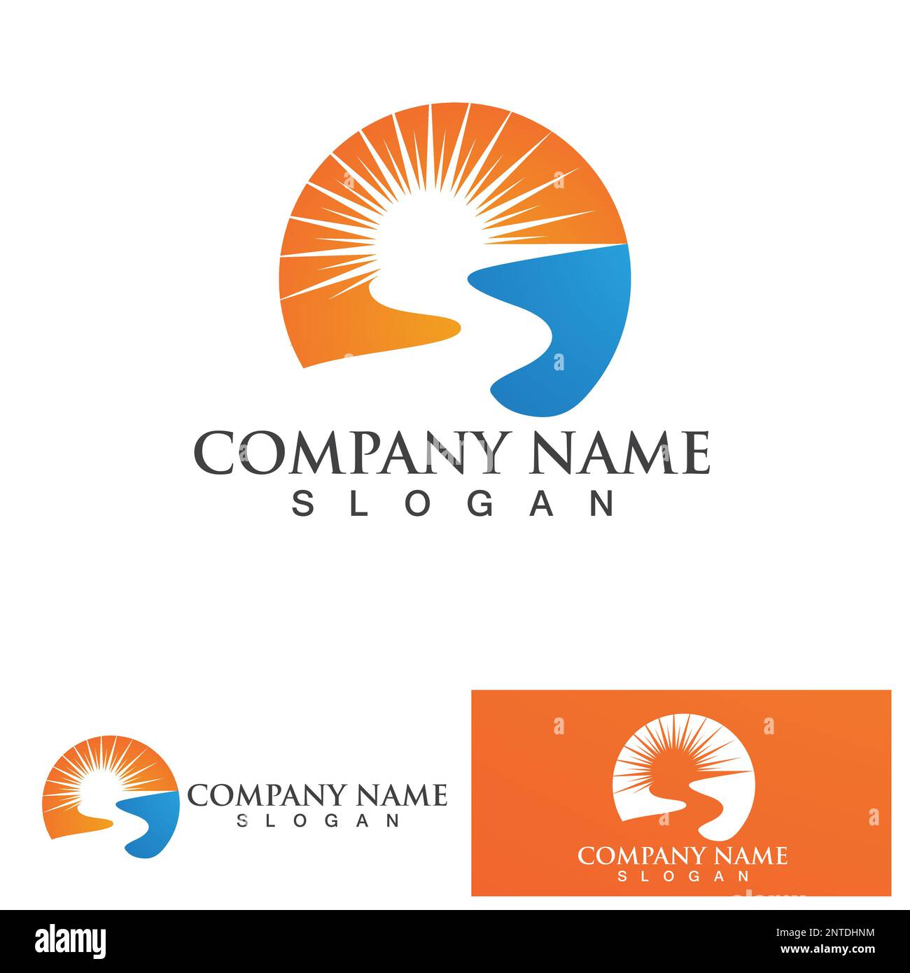 River Logo vector icon illustration design template Stock Vector Image ...