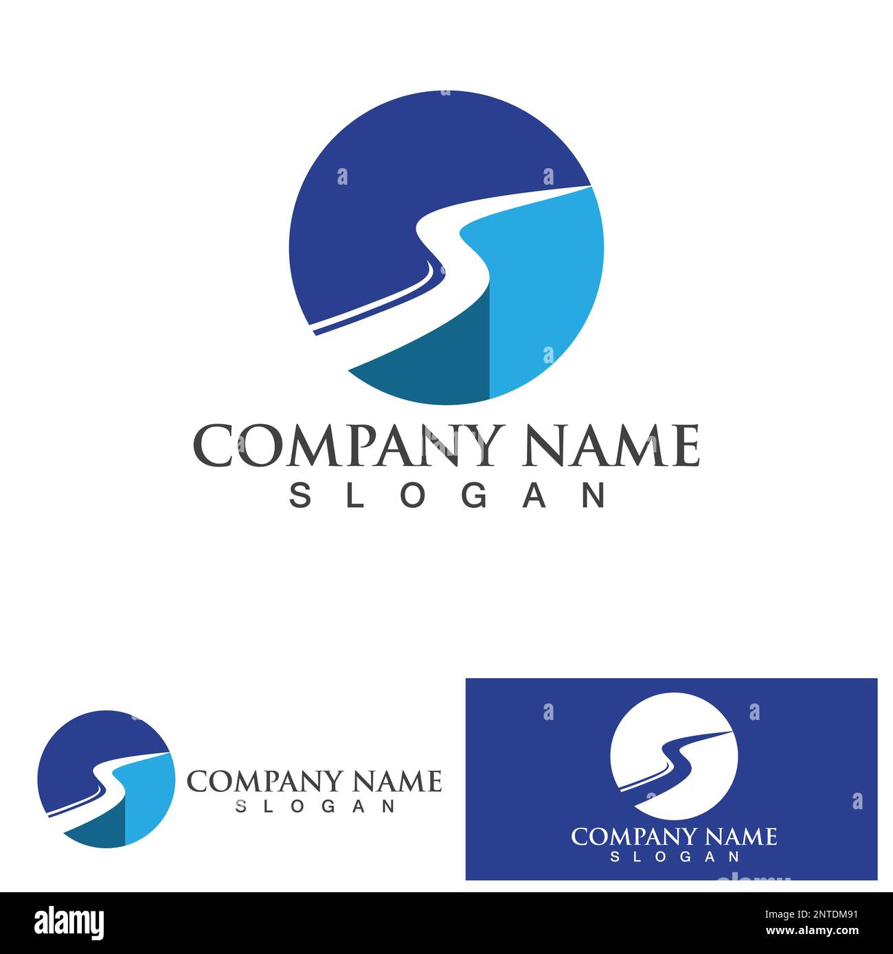 River Logo vector icon illustration design template Stock Vector Image ...