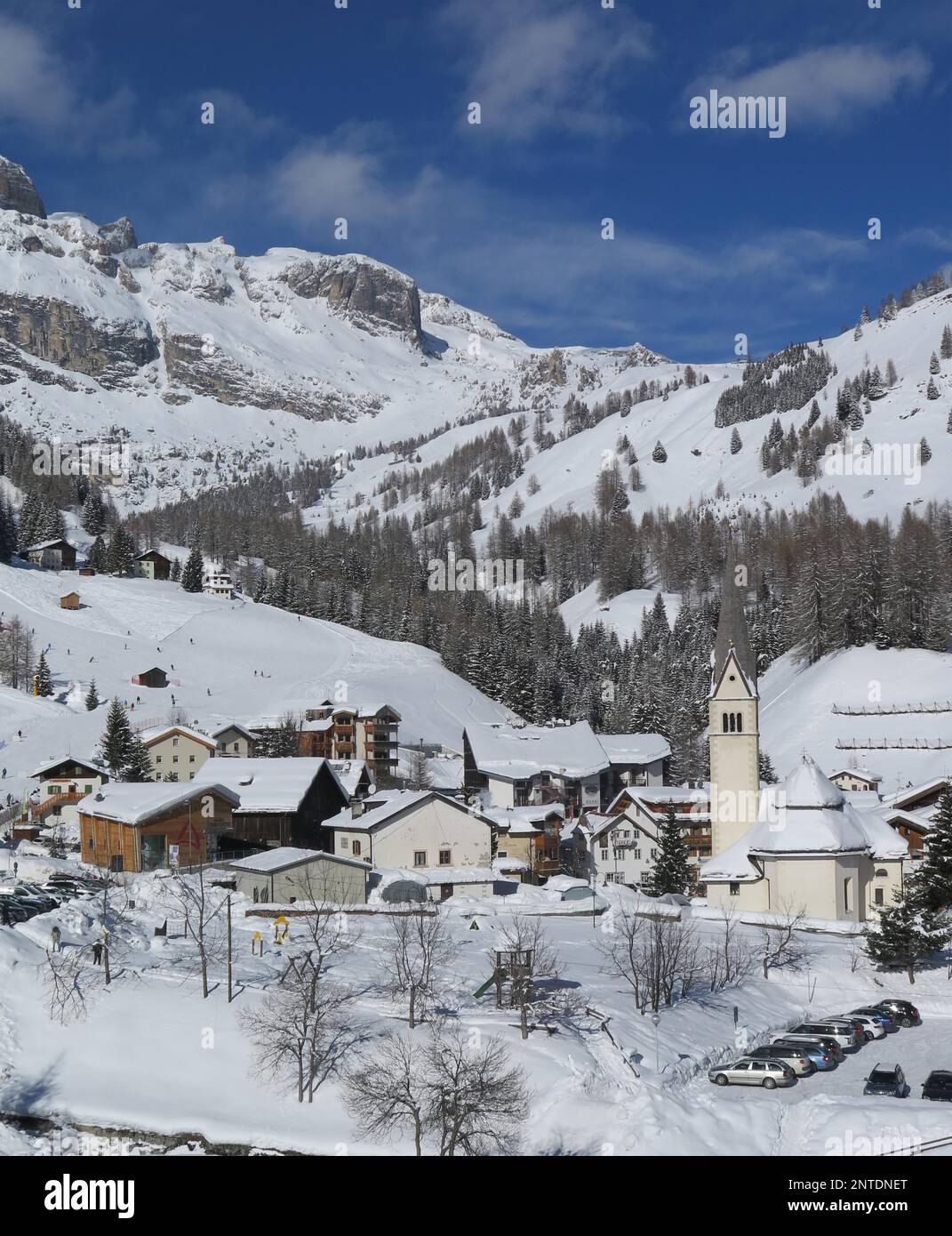 Ski resort Arabba, Dolomites, Italy Stock Photo - Alamy