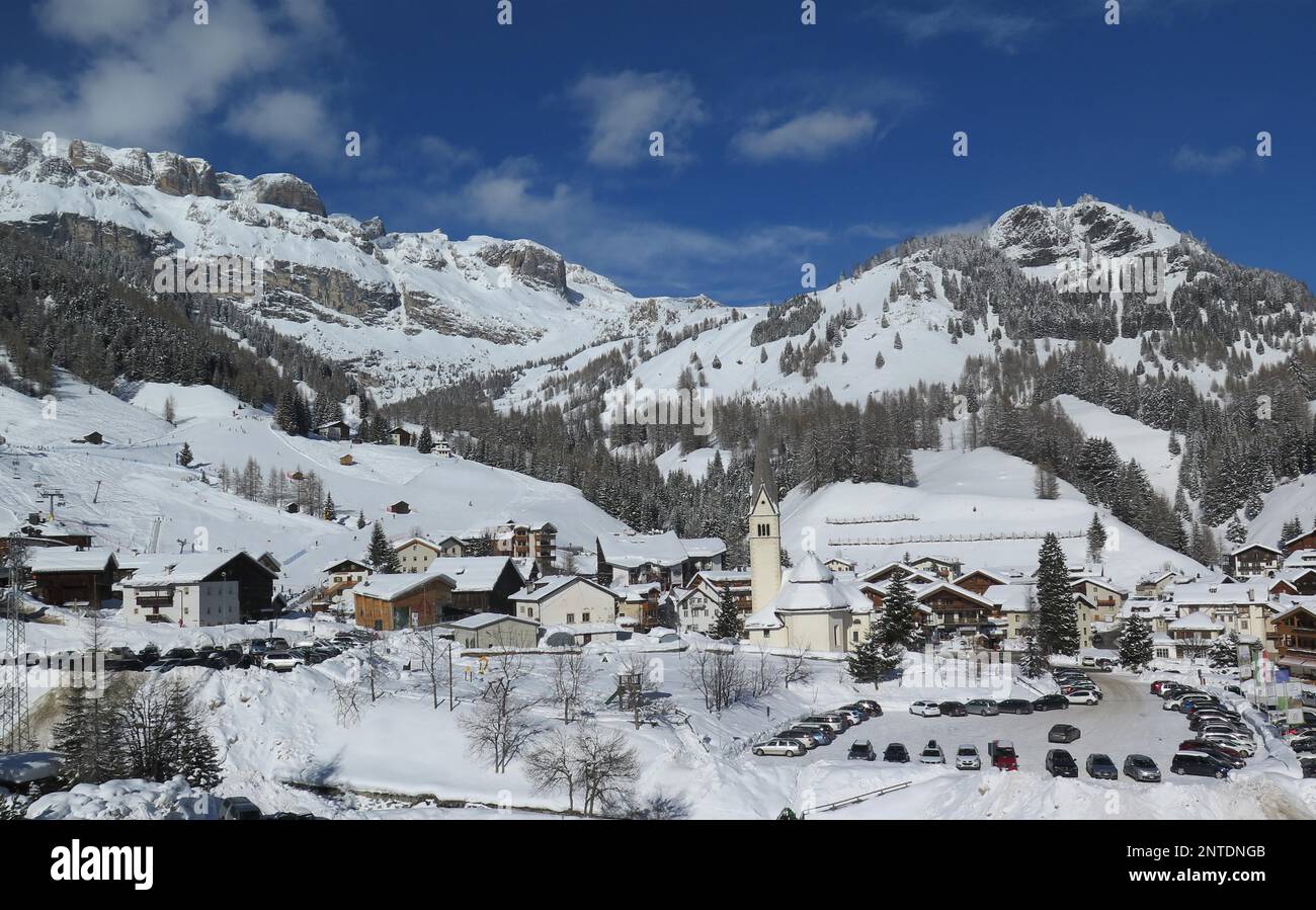 Ski resort Arabba, Dolomites, Italy Stock Photo - Alamy
