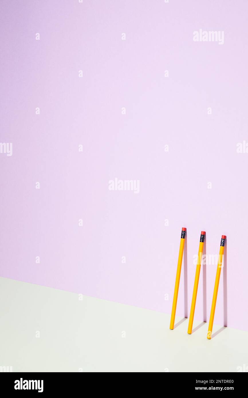 Various objects of pastel background Stock Photo - Alamy