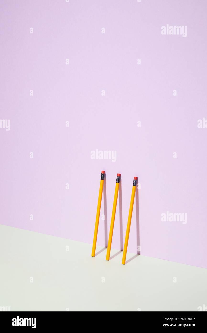 Various objects of pastel background Stock Photo - Alamy