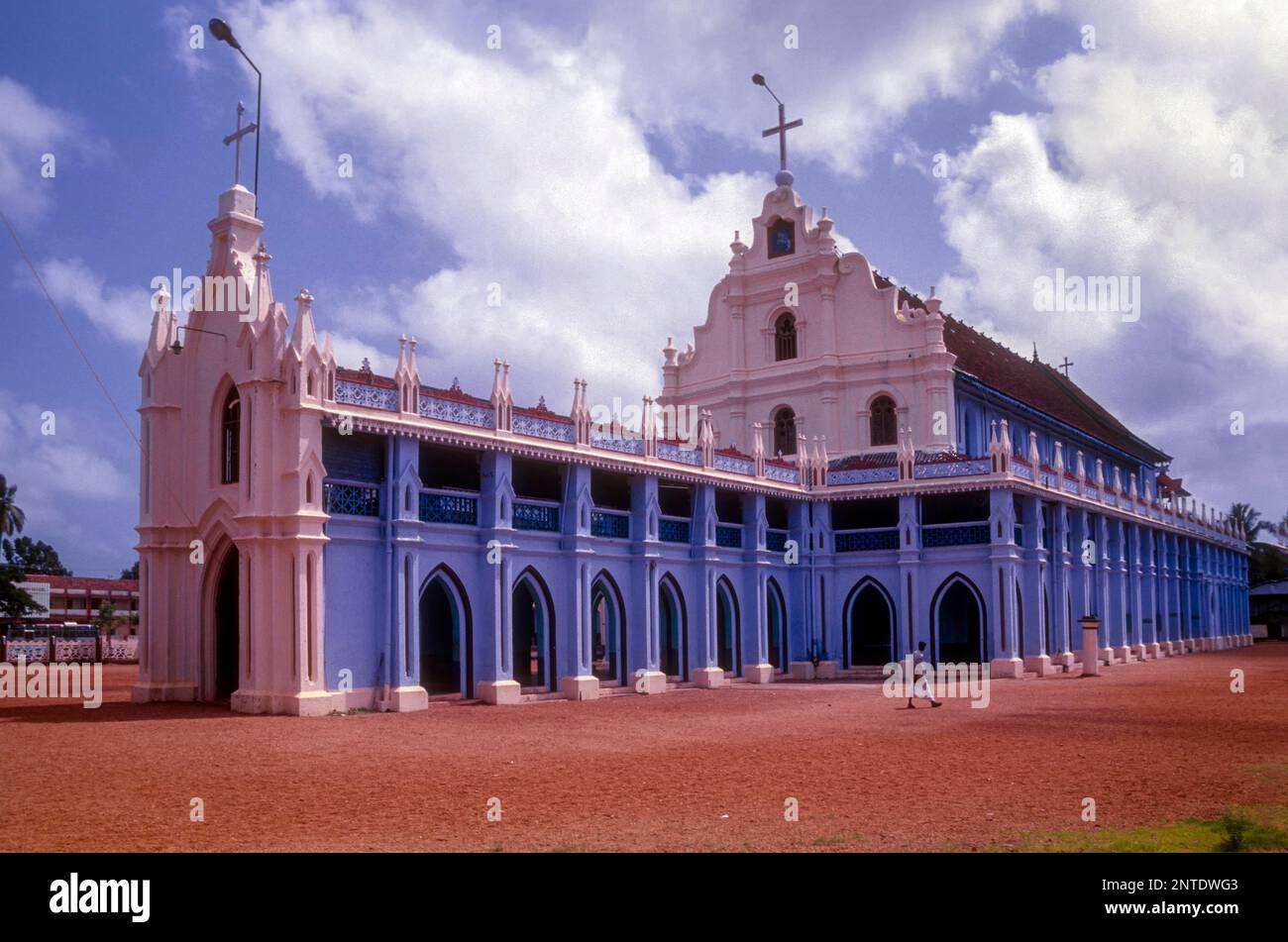 St. George Forane church in Edathuva, Kerala, India, Asia Stock Photo ...