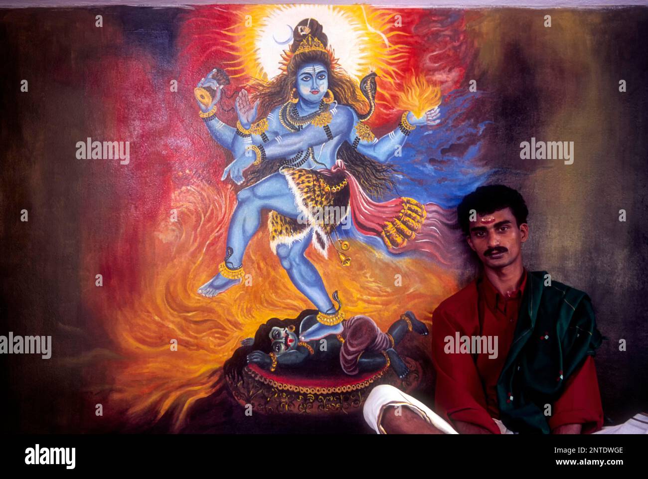 Lord shiva mural art hi-res stock photography and images - Alamy