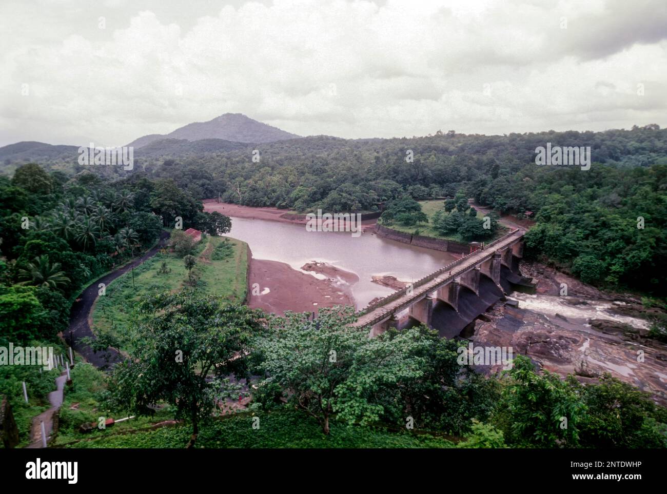 Kallada dam in Urukunnu between Thenmala near Kollam, kerala, India ...