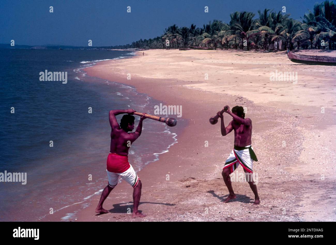 Kalari or Kalaripayattu, Ancient martial art, Gadha fight in Kappad ...