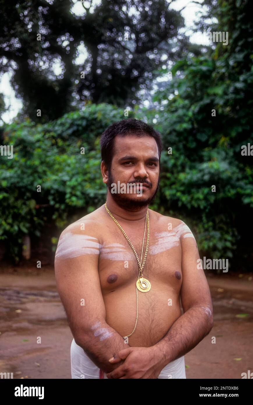 Namboodiri of old Pambummekkattu Mana or Namboodiri house, Kerala ...