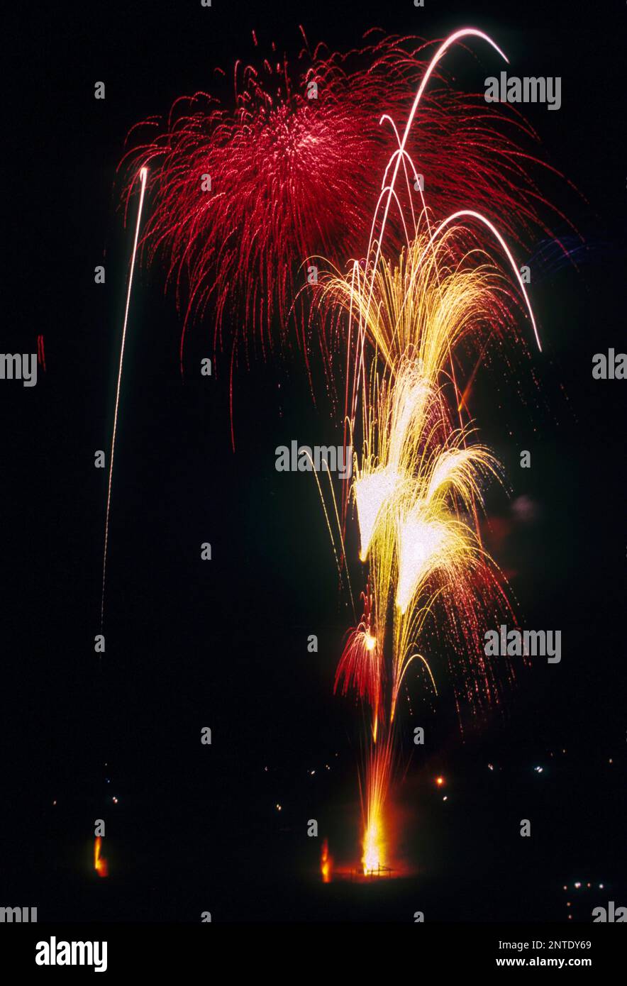 Fireworks at Pooram Festival in Thrissur Trichur, Kerala, South India ...