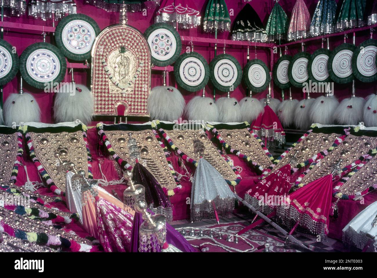 Chamayam, a display of Pooram festivel ornaments in Thrissur Trichur ...