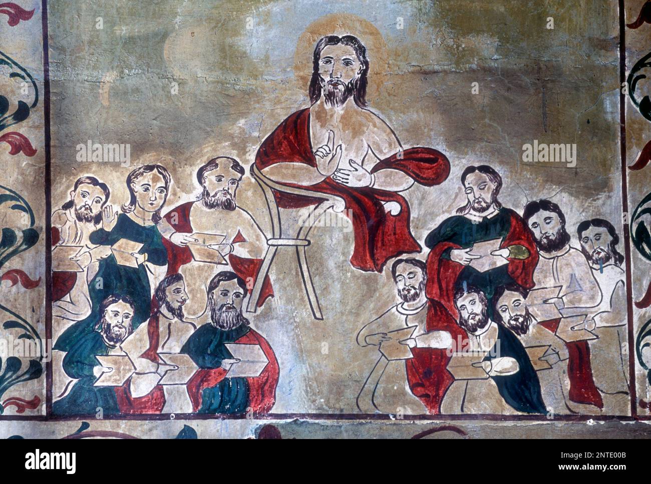 600-year-old Murals Paintings in St. George Orthodox church at Cheppad ...