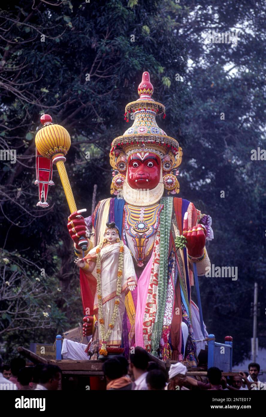 Hanuman in Bharani festival utsavam at Chettikulangara Bhagavathy ...