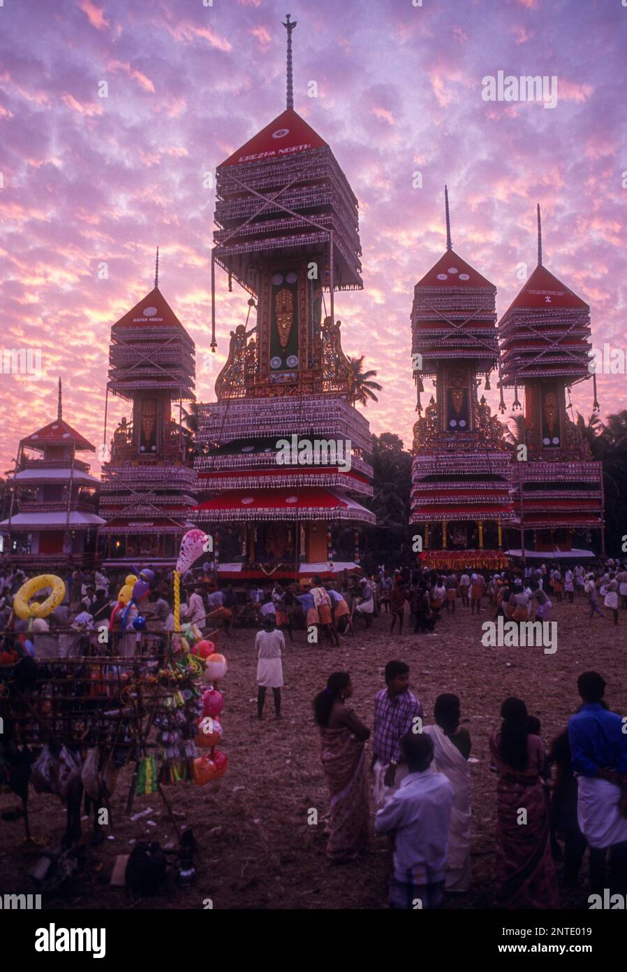 Kumbha Bharani festival in Chettikulangara temple, Kerala, South India ...