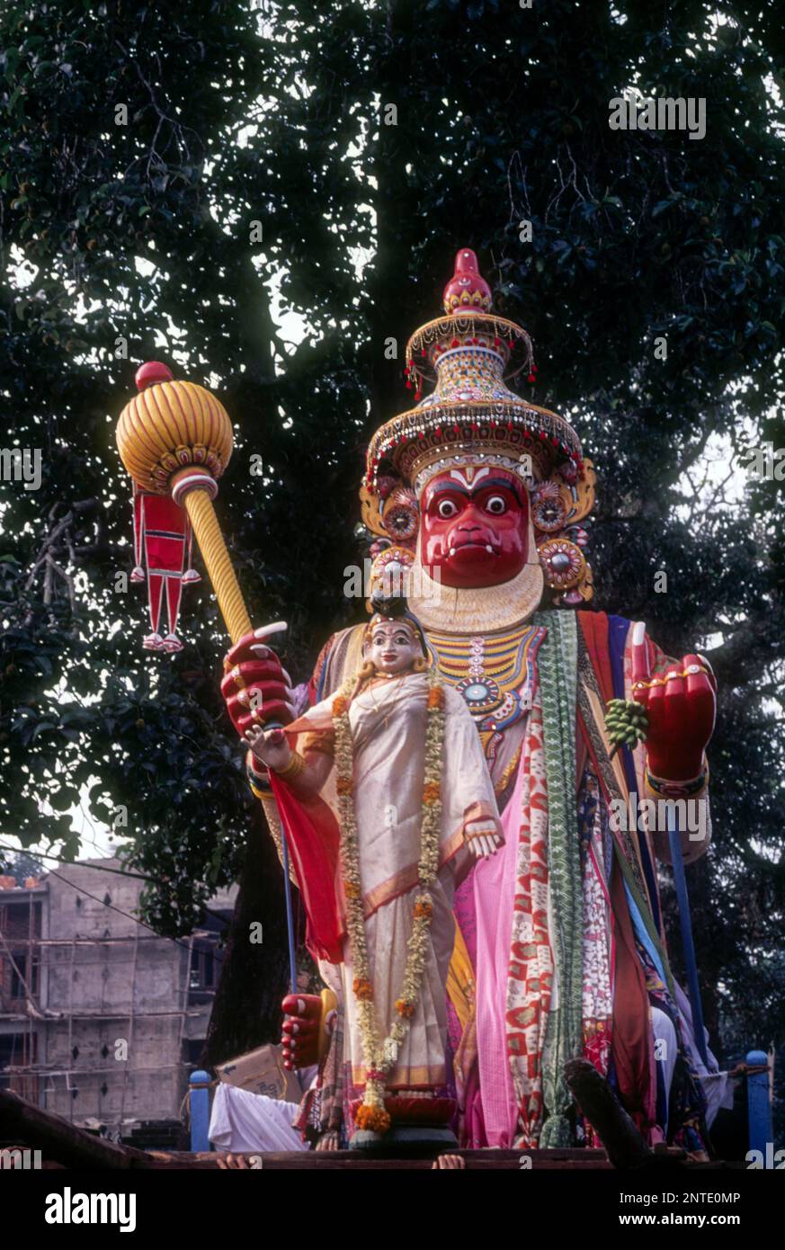 Hanuman in Kumbha Bharani festival at the Chettikulangara Devi temple ...