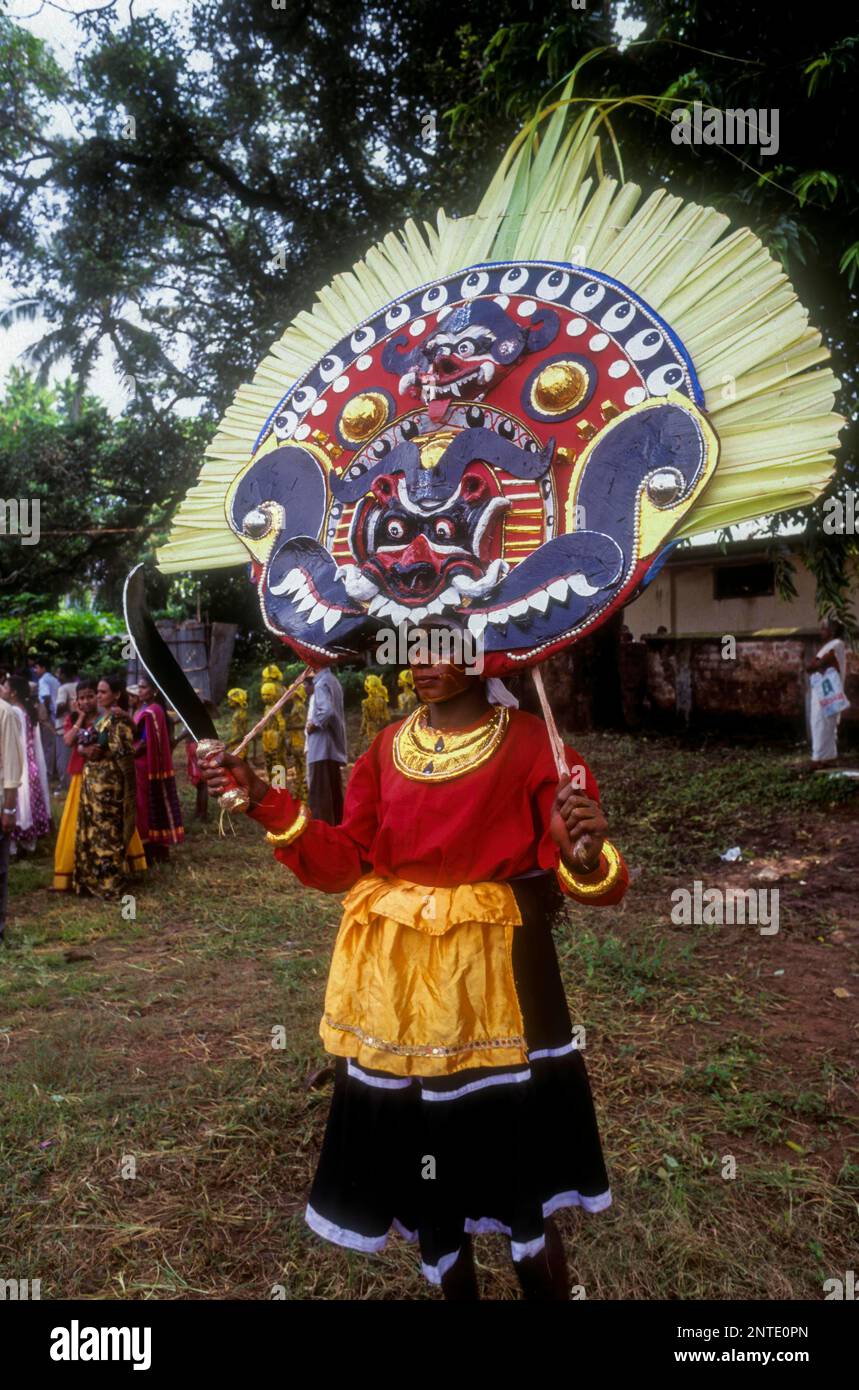 Theyyam Thira in Athachamayam celebration in Thripunithura during Onam ...