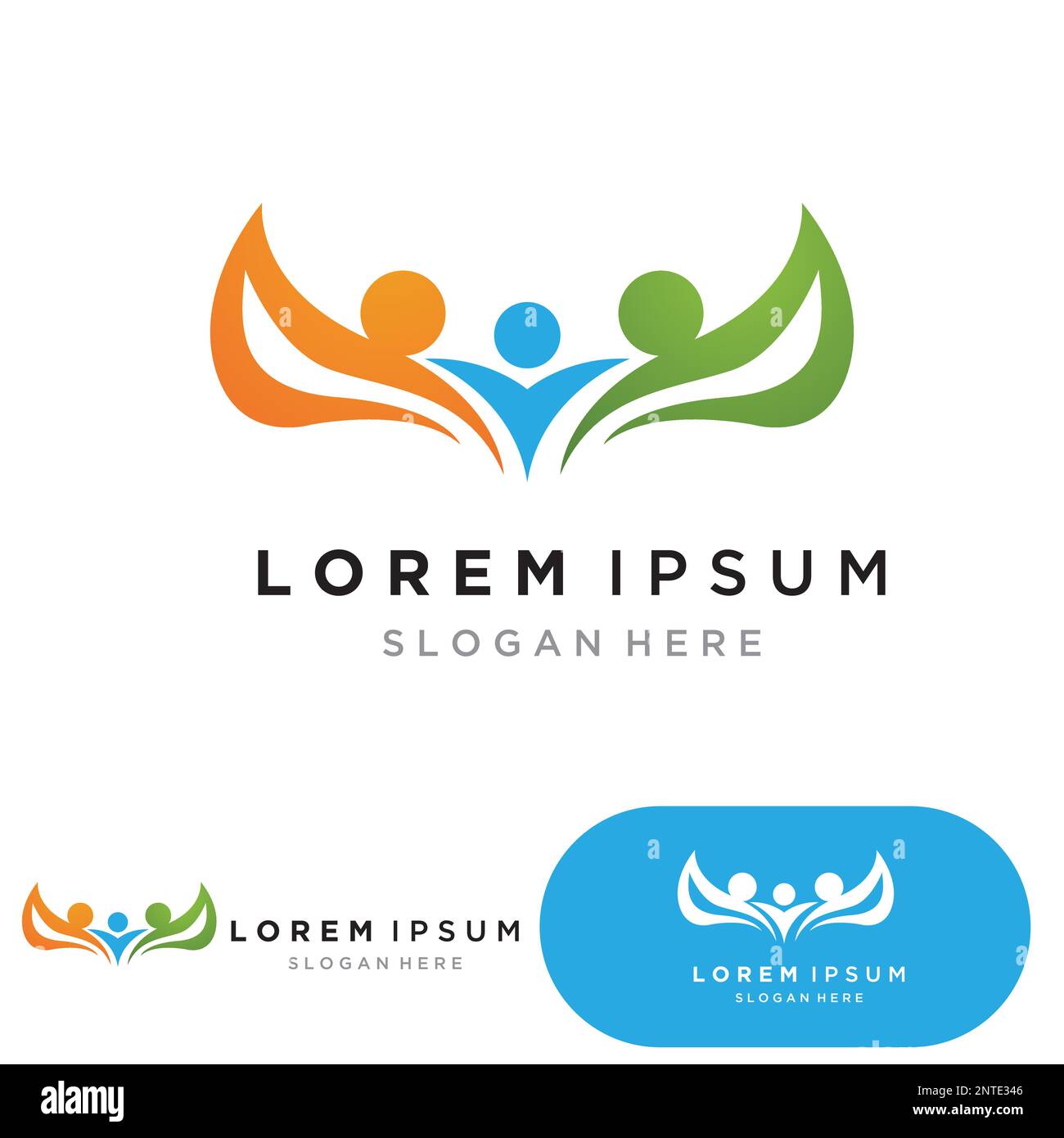 family logo vector illustration design template - vector Stock Vector ...