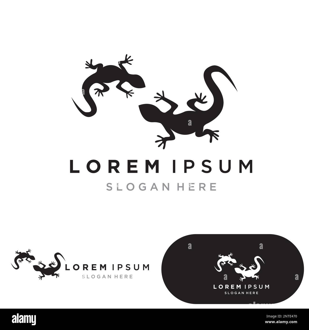 Lizard street art Stock Vector Images - Alamy