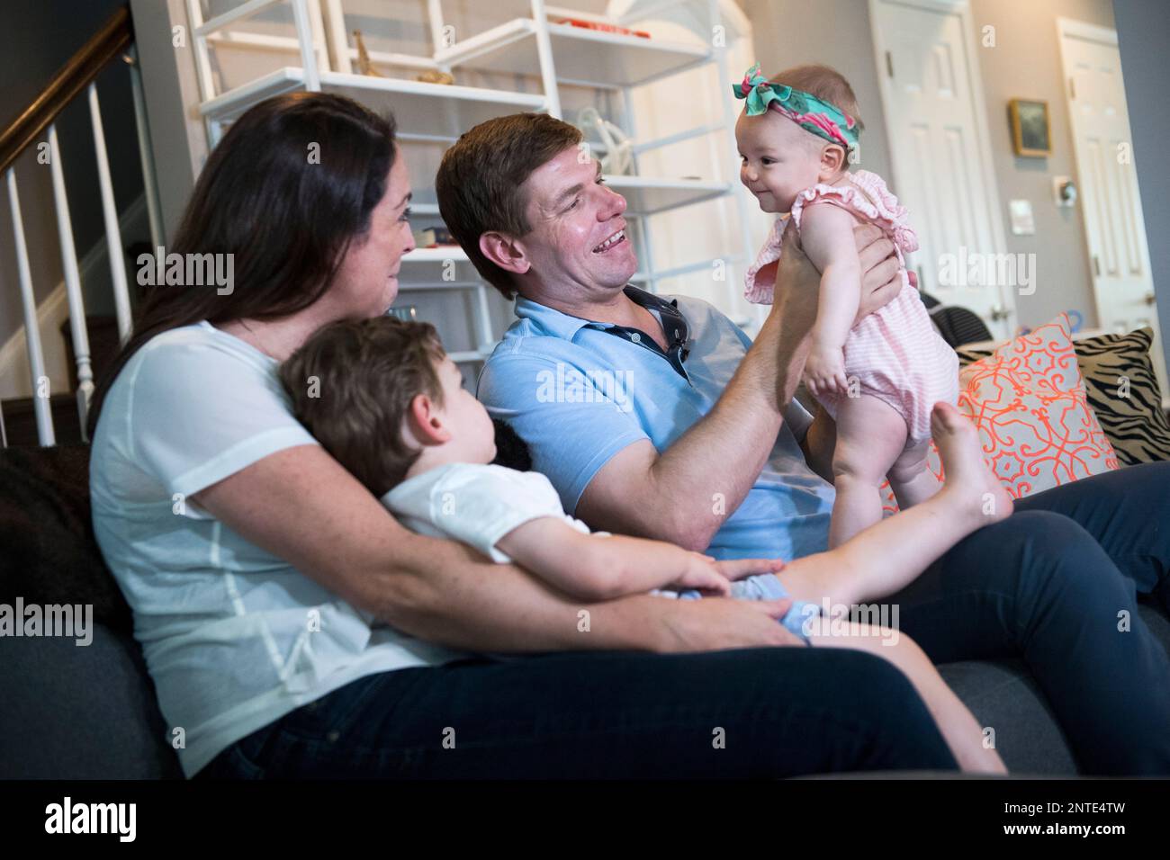 UNITED STATES - MAY 30: Rep. Eric Swalwell, D-Calif., his wife ...
