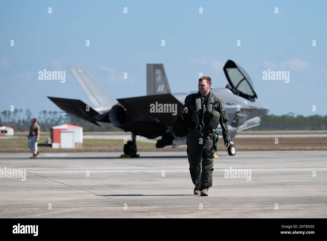 An F-35A Lightning II pilot assigned to the 354th Fighter Wing, Eielson ...