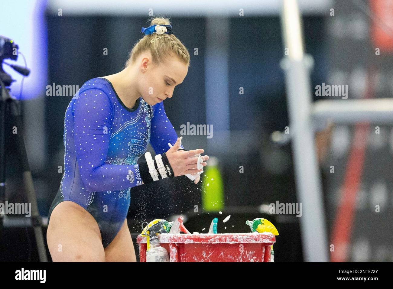 May 26, 2019: Ellie Black (#216) prepares for her silver medal winning ...