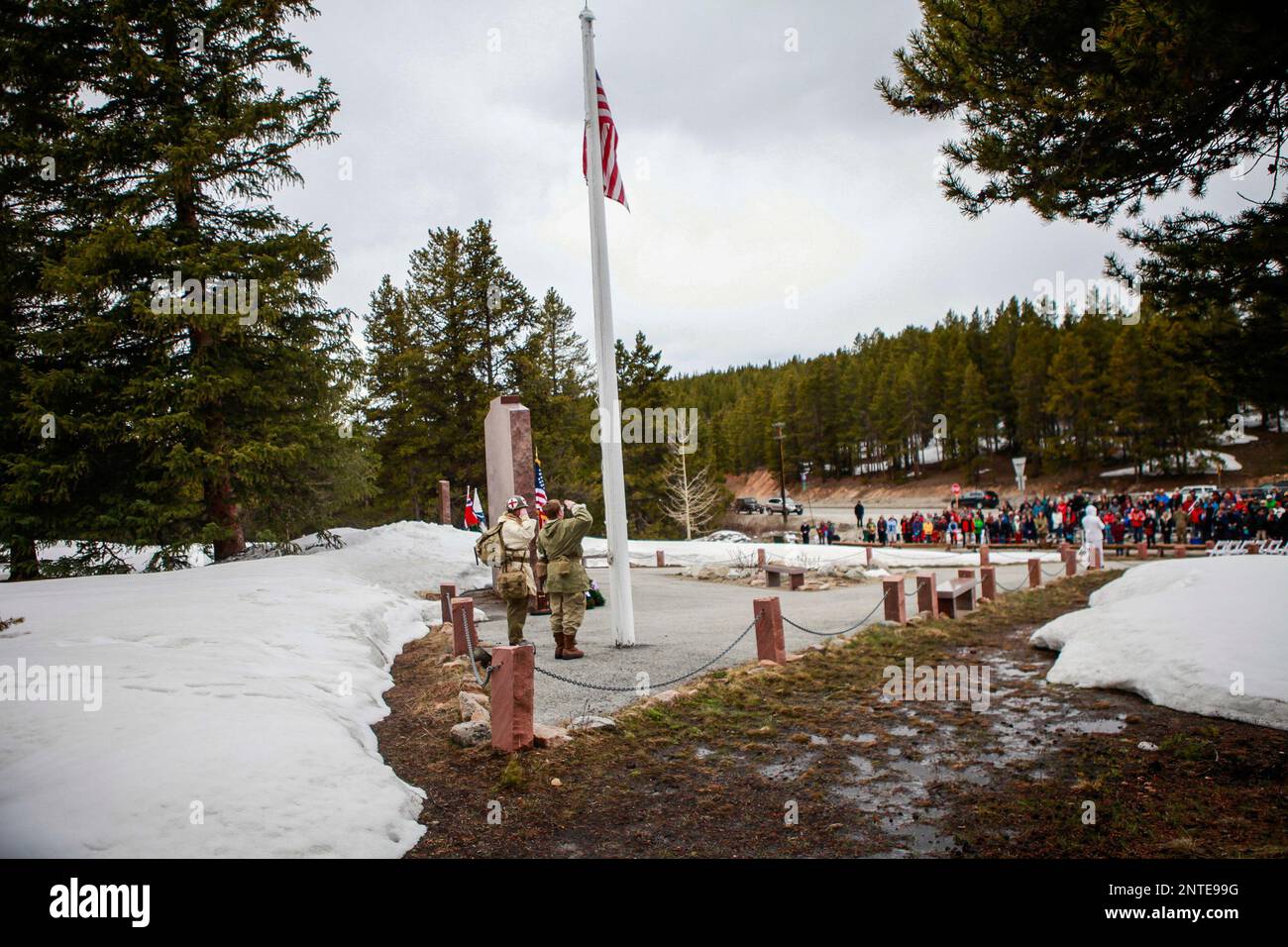 The flag is raised to Full Staff during the annual Memorial Day ...