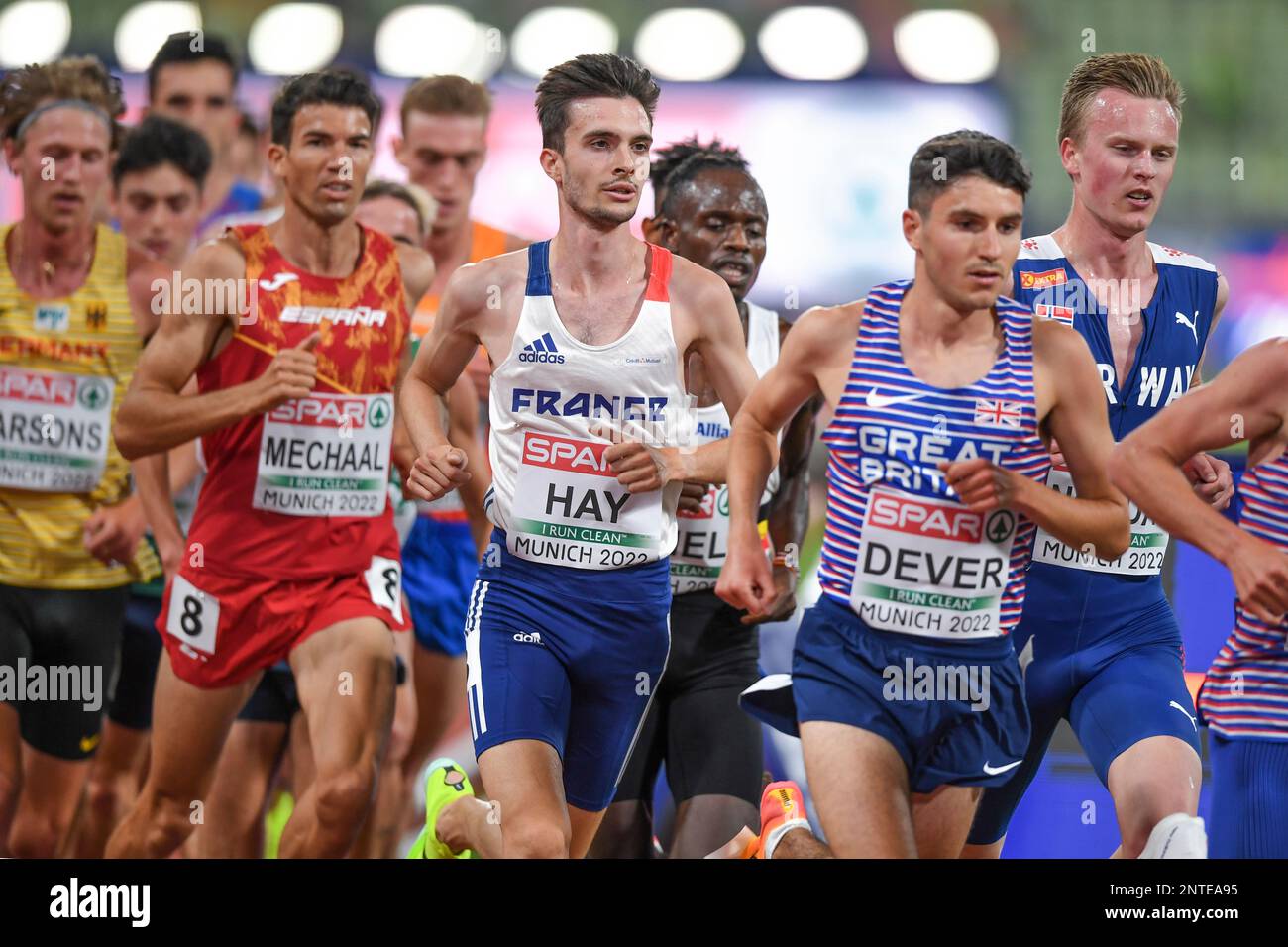 Hugo Hay (France), Patrick Dever (Great Britain). 5000m. European ...