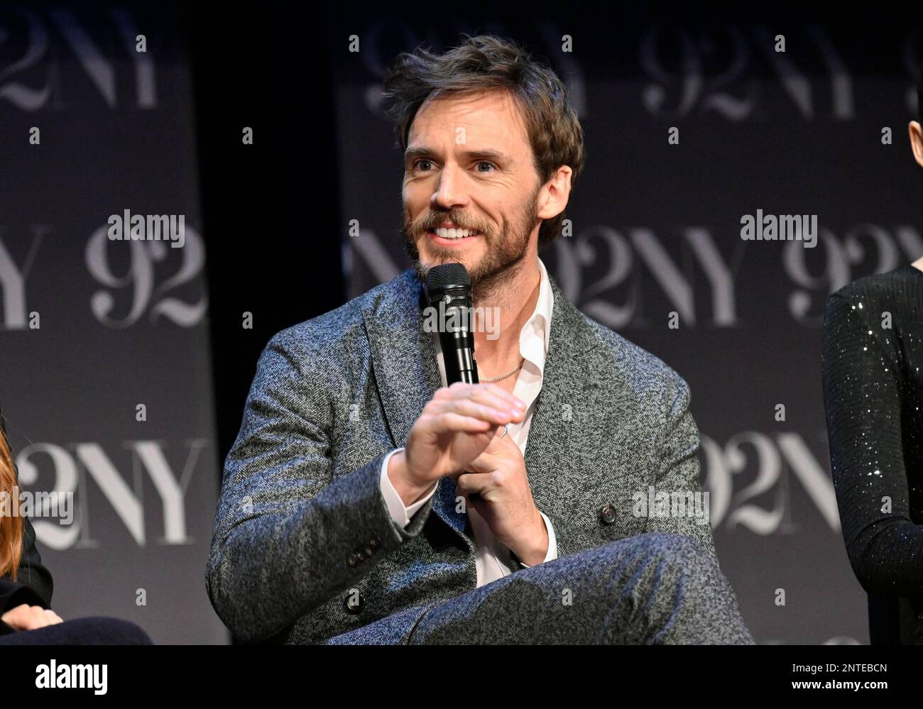 Sam Claflin discusses the Prime Video television series "Daisy Jones ...