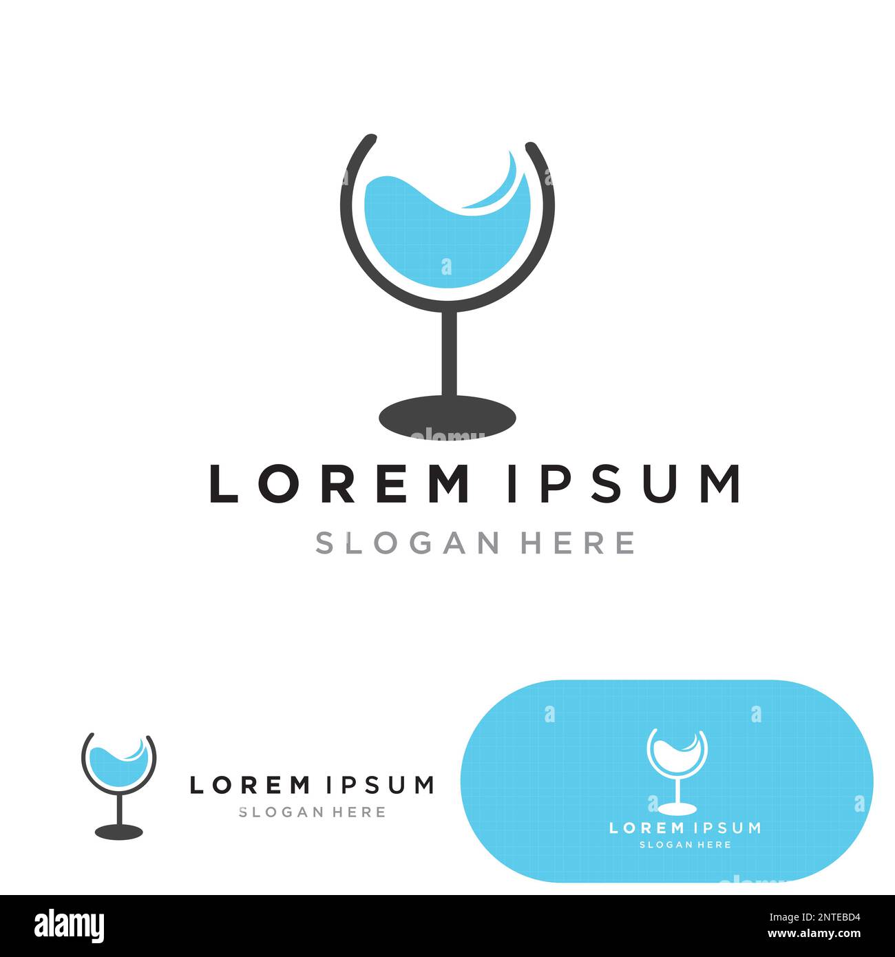 Drink water logo and symbol Stock Vector Image & Art - Alamy