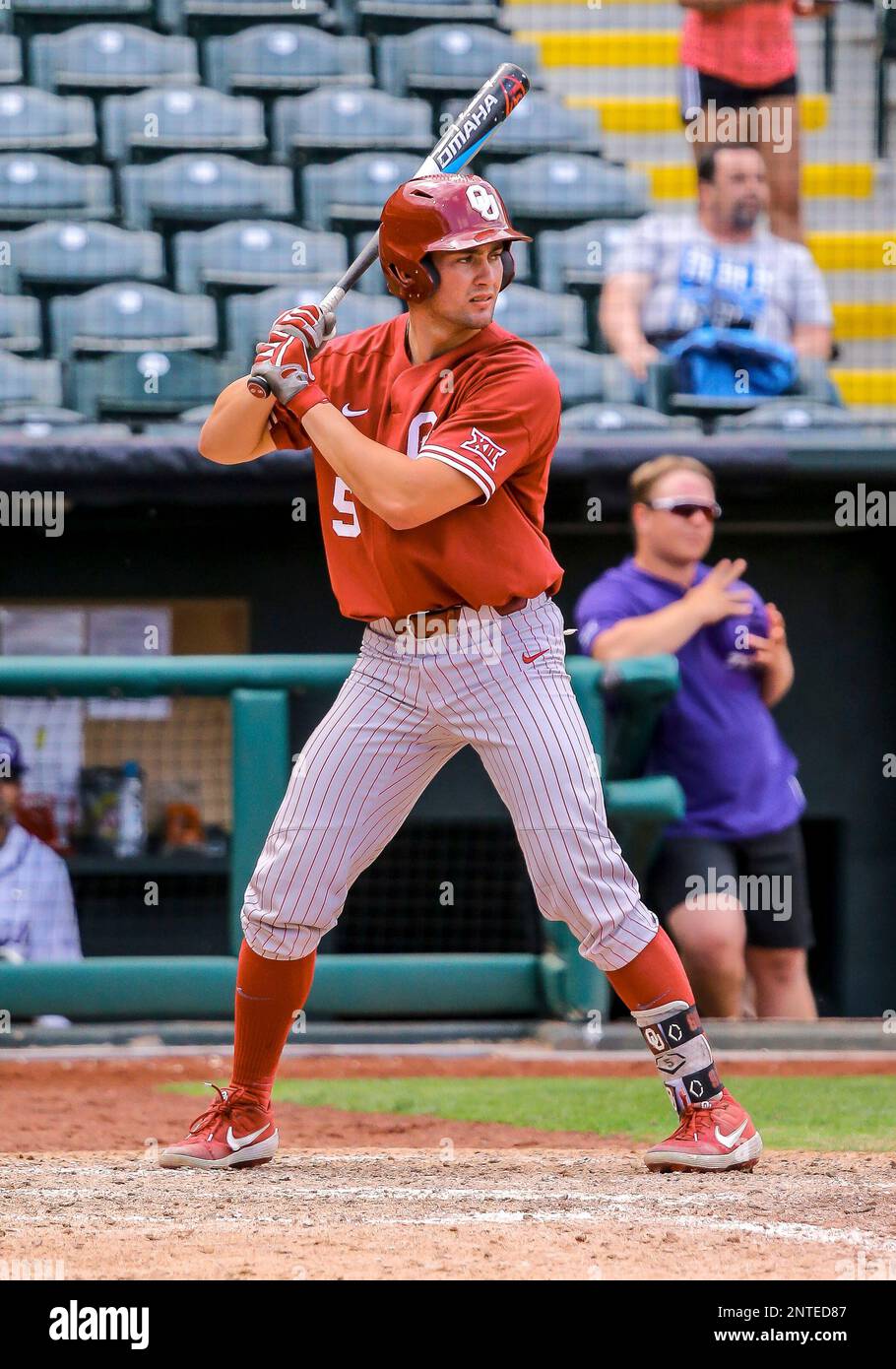 May 23, 2019: University of Oklahoma infielder Conor McKenna (5) at bat ...