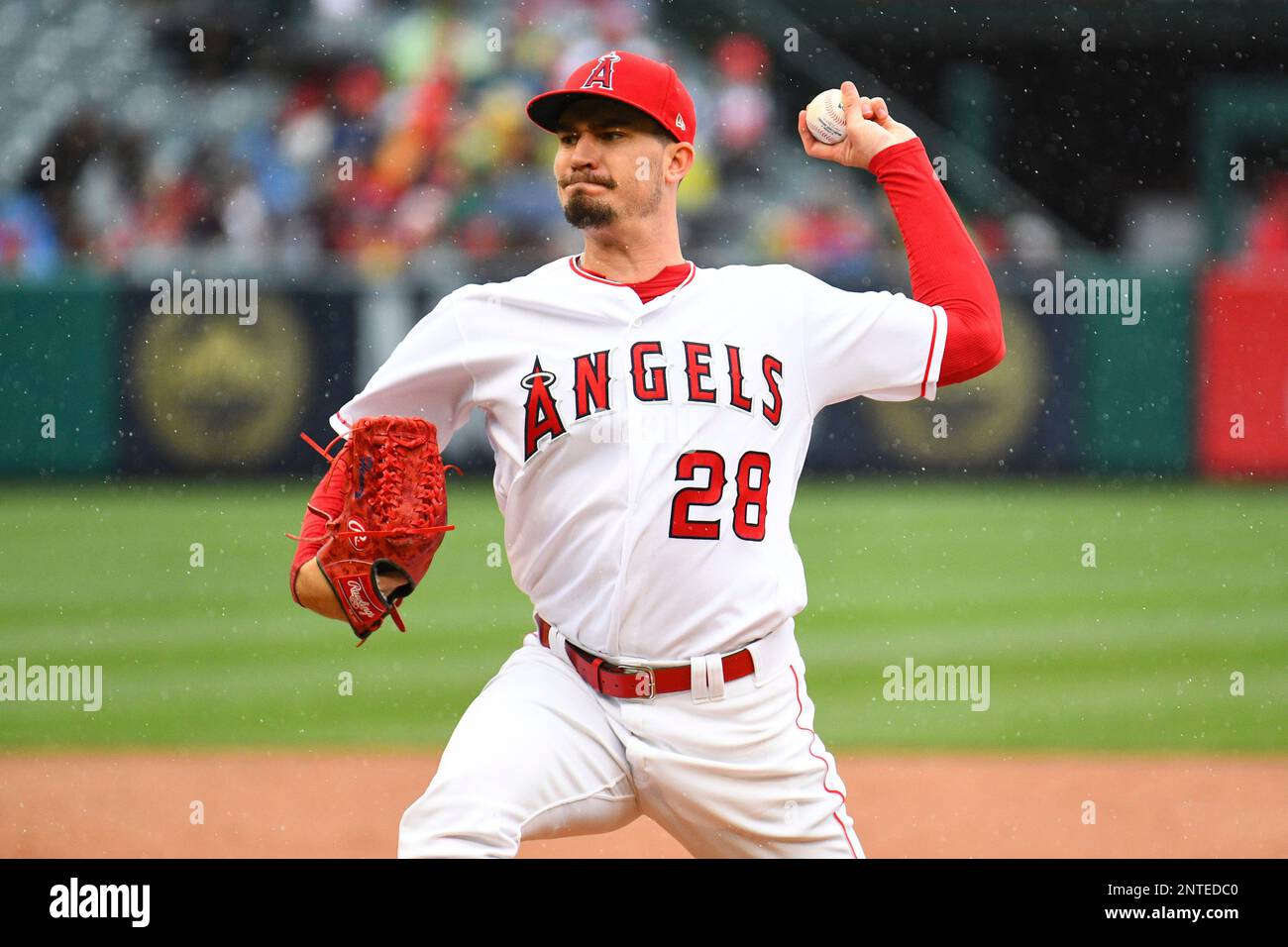ANAHEIM, CA - MAY 26: Los Angeles Angels pitcher Andrew Heaney (28 ...