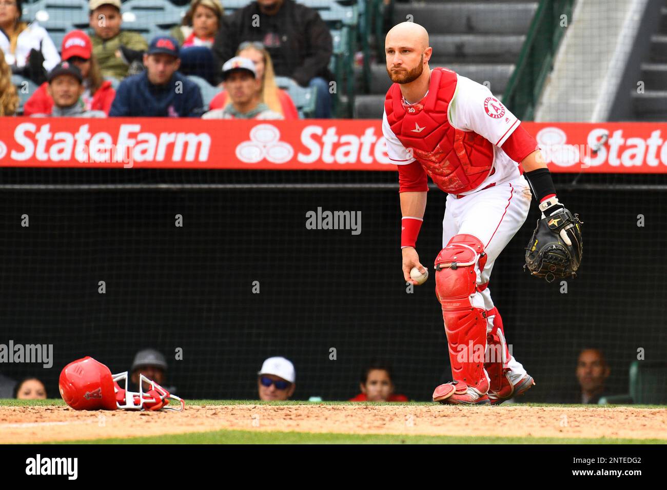 ANAHEIM, CA - MAY 26: Los Angeles Angels catcher Jonathan Lucroy (20 ...