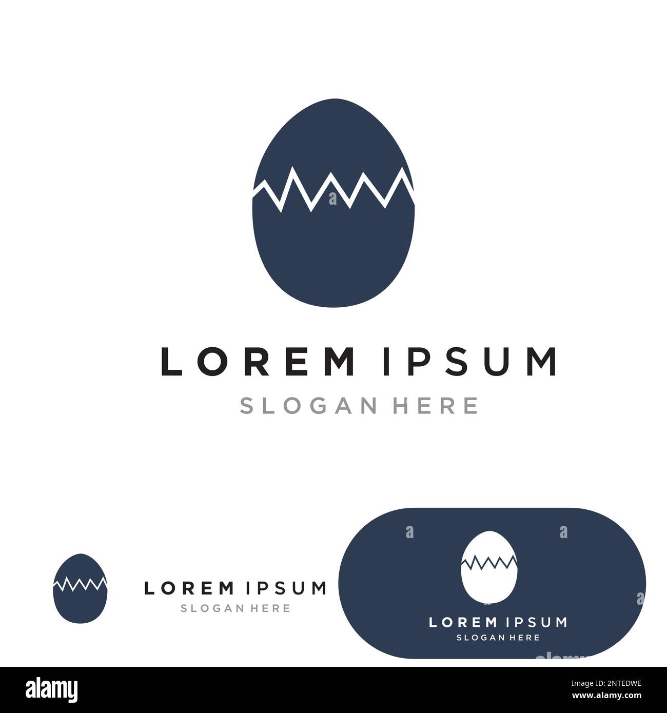 easter egg icon logo vector Stock Vector Image & Art - Alamy