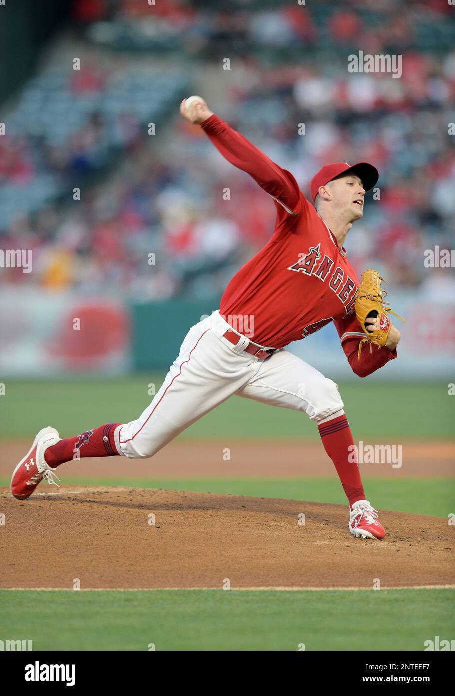ANAHEIM, CA - MAY 24: Los Angeles Angels pitcher Griffin Canning (47 ...