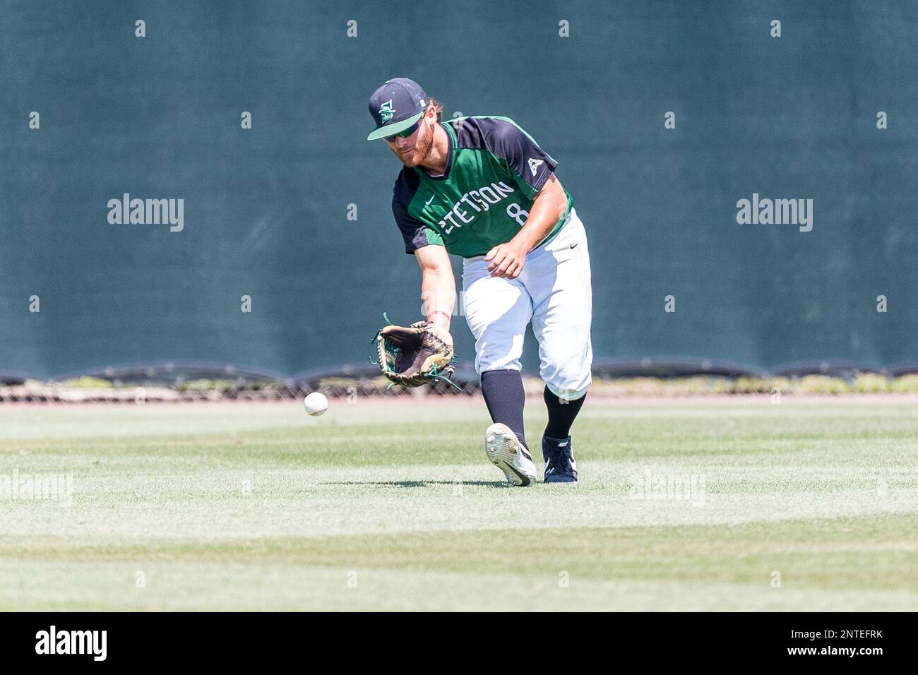 May 26, 2019 - DeLand, FL, U.S: Stetson outfielder Austin Bogard (8 ...
