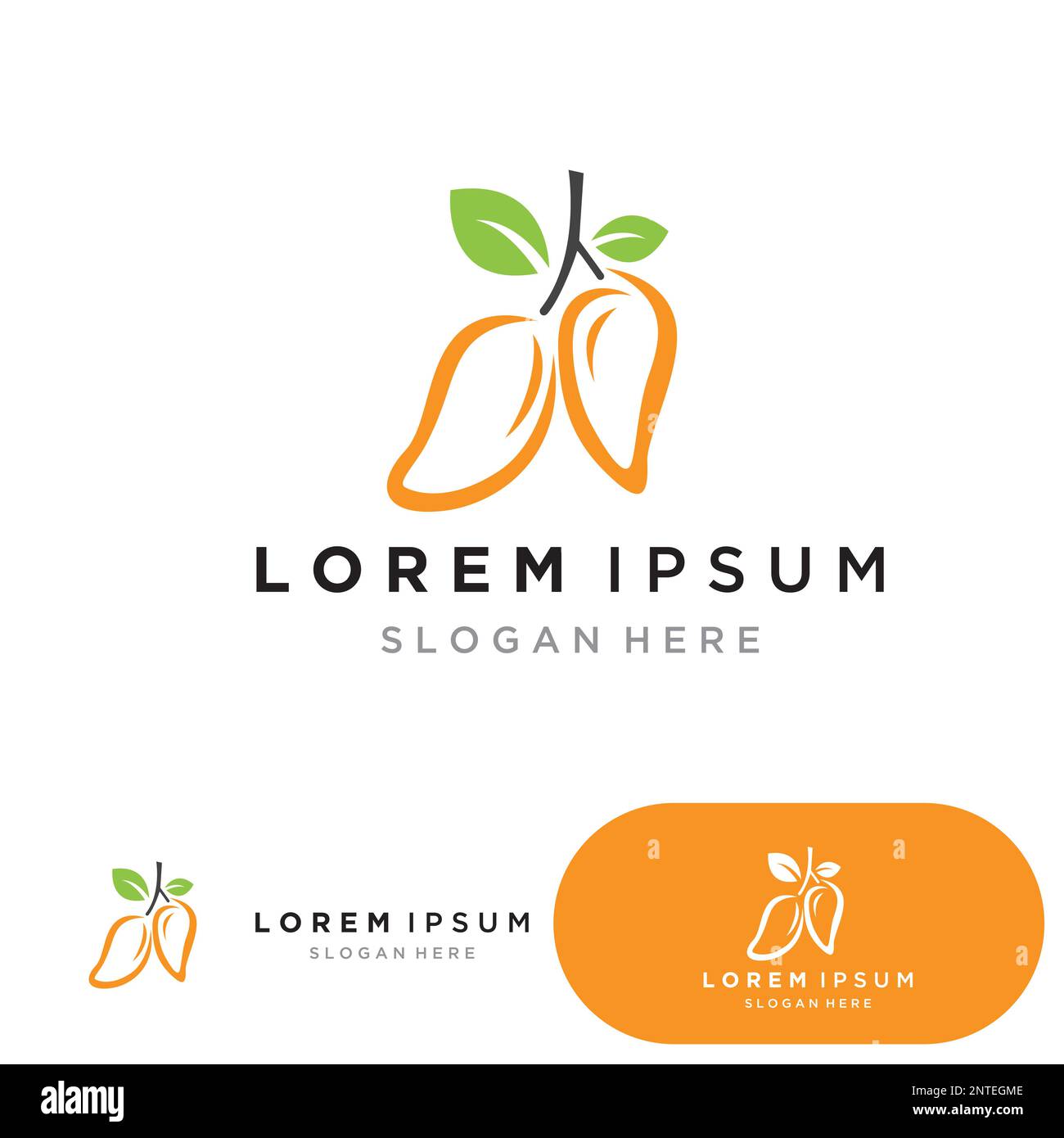 Mango smoothie Stock Vector Images - Alamy