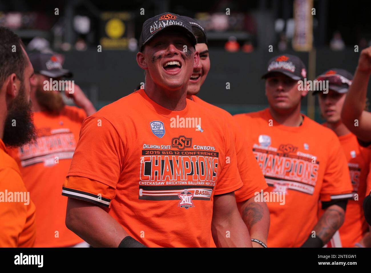May 26, 2019: Oklahoma State University outfielder Cade Cabbiness (15 ...