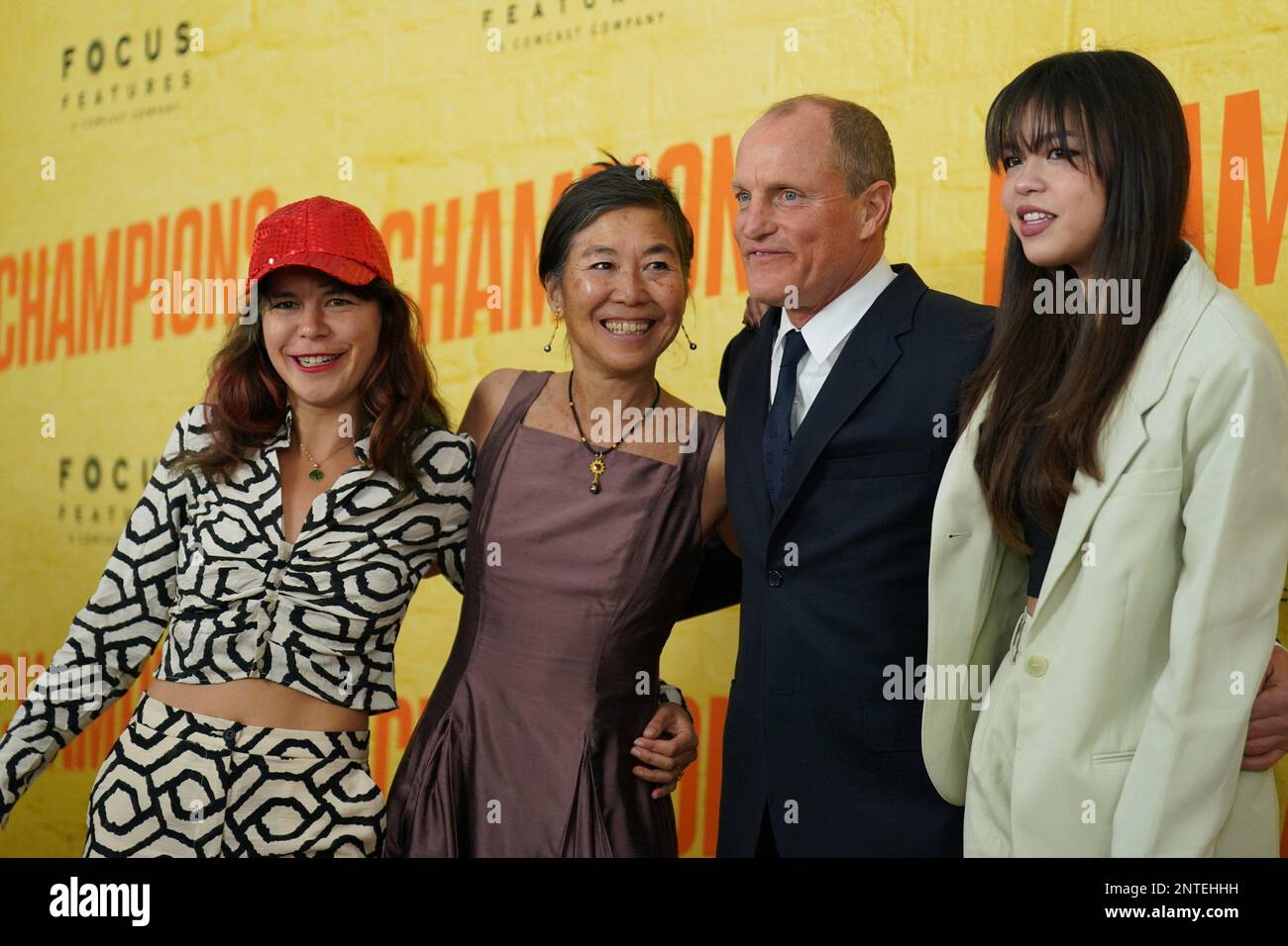 New York, NY, USA. 27th Feb, 2023. Woody Harrelson, Laura Louie ...