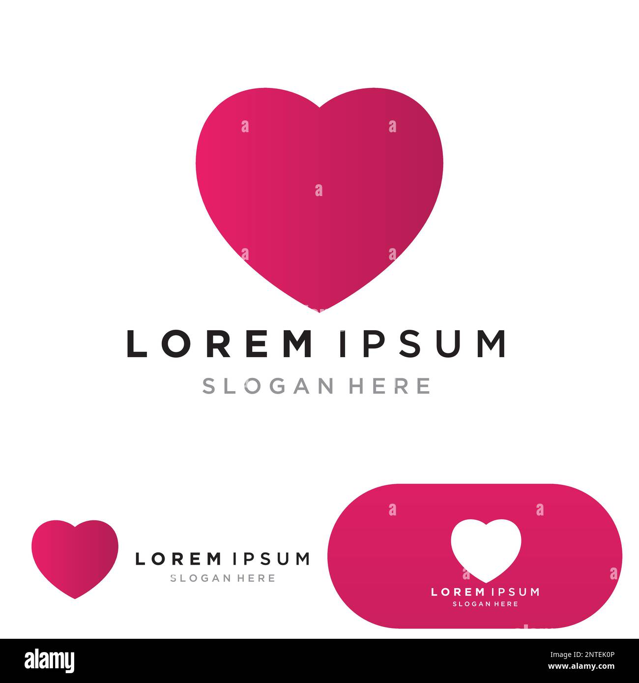 Love heart logo and symbol vector template Stock Vector Image & Art - Alamy