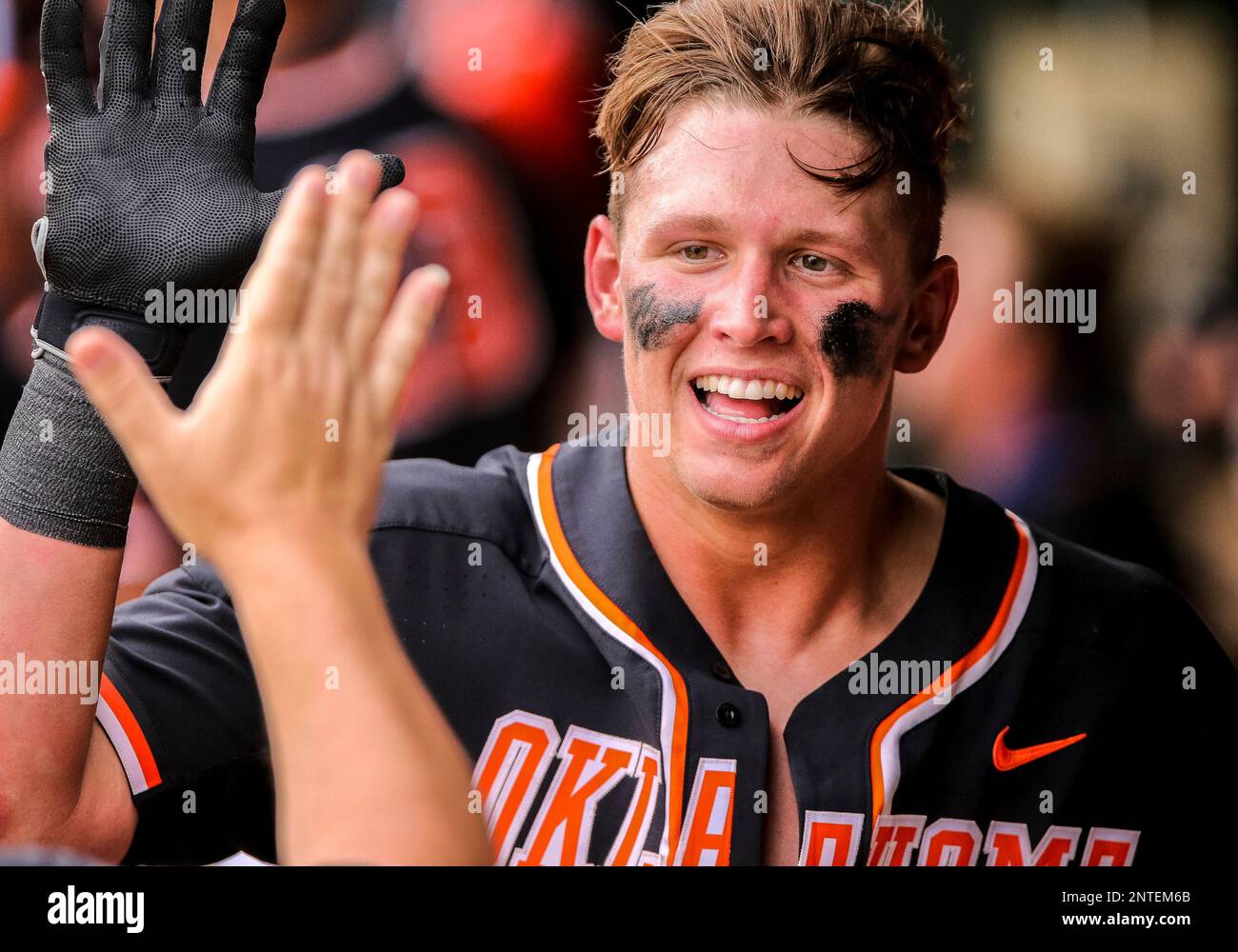 May 25, 2019: Oklahoma State University outfielder Cade Cabbiness (15 ...