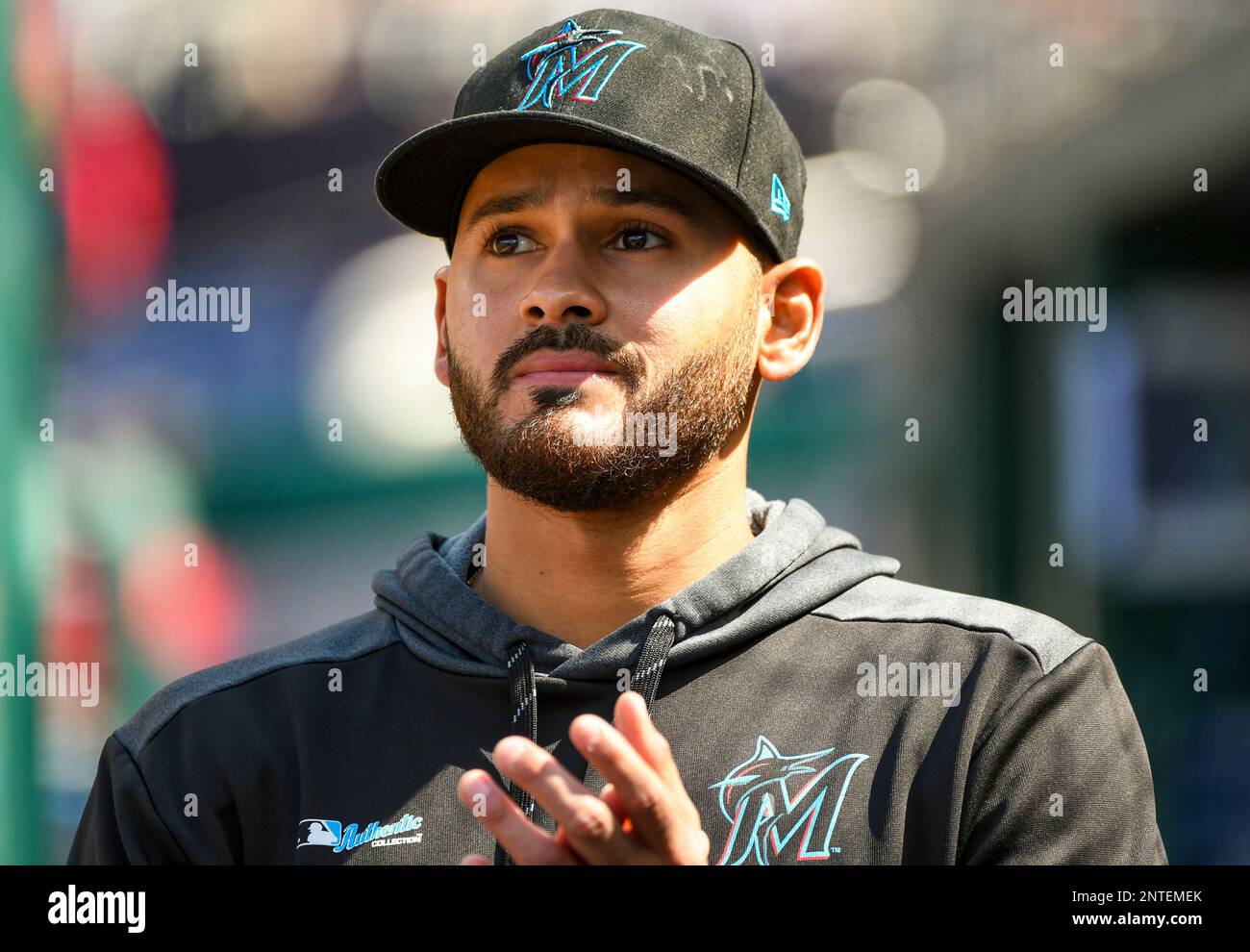 WASHINGTON, DC - MAY 25: Miami Marlins starting pitcher Sergio Romo (54 ...