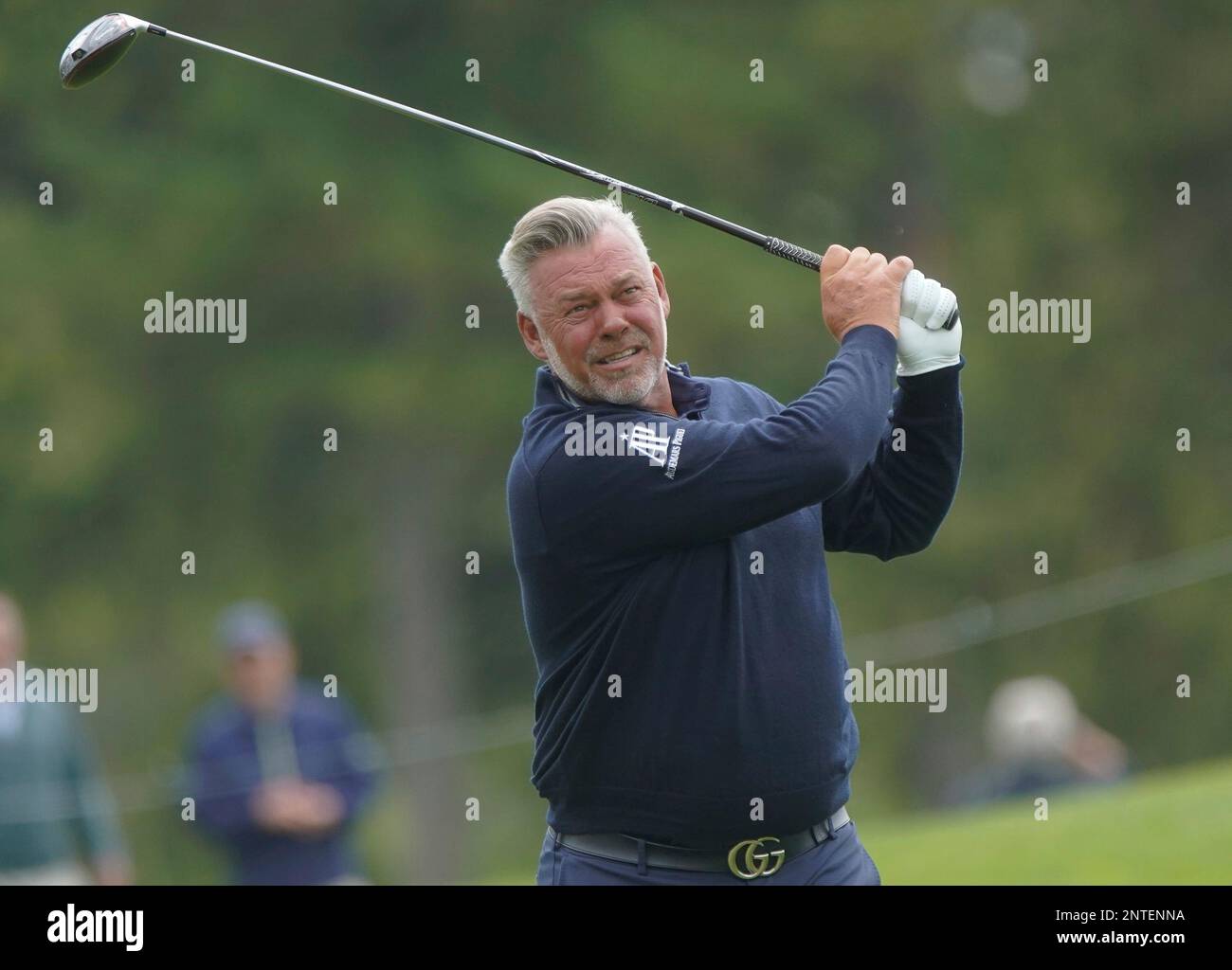 ROCHESTER, NY - MAY 24: Darren Clarke hits his tee shot during the ...
