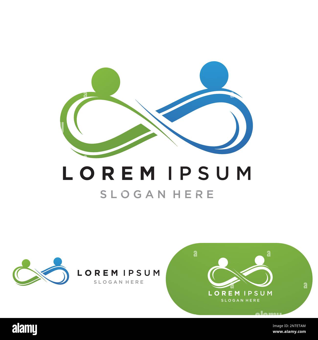 Infinity people team group logo vector Stock Vector Image & Art - Alamy