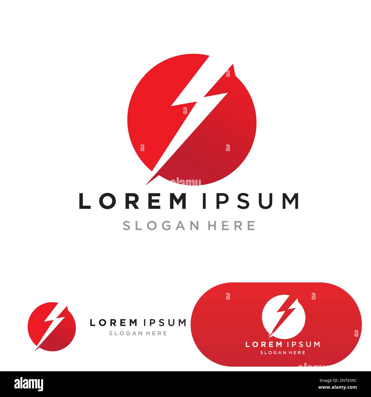 Thunderbolt logo and symbol vector Stock Vector Image & Art - Alamy