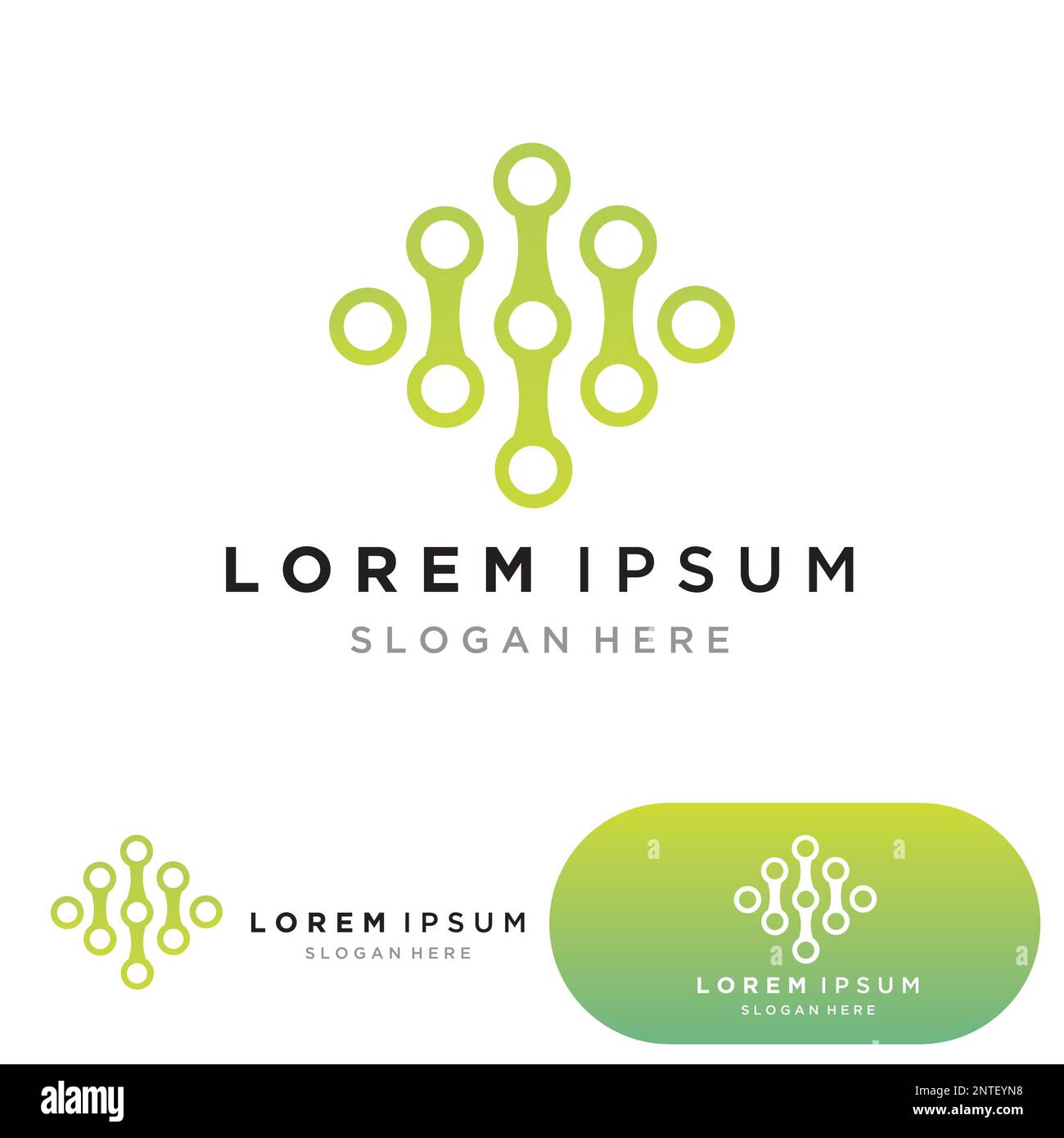 DNA Genetic Logo Icon Design Template Vector Stock Vector Image & Art ...