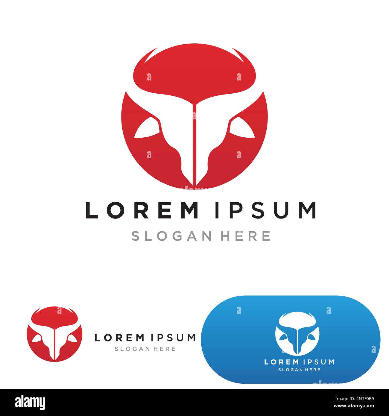 Cow head symbols logo vector template Stock Vector Image & Art - Alamy